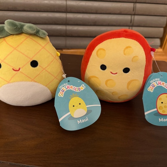Squishmallows | Toys | Squishmallows Pineapple And Cheese Plush Duo Nwt ...
